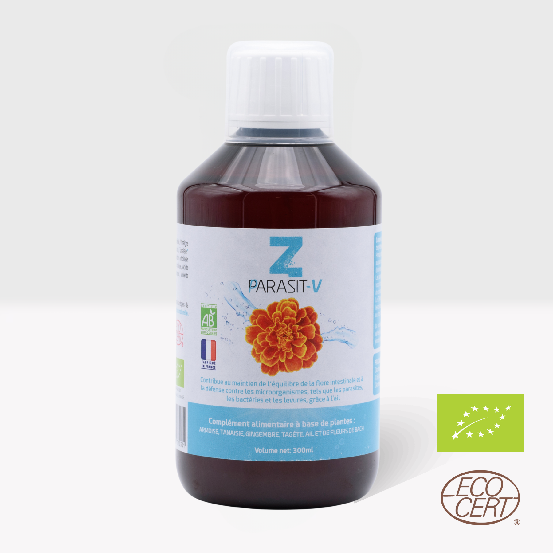 Z-ParasitV anti parasites humain (300 ml) – Laboratoire Mint-e